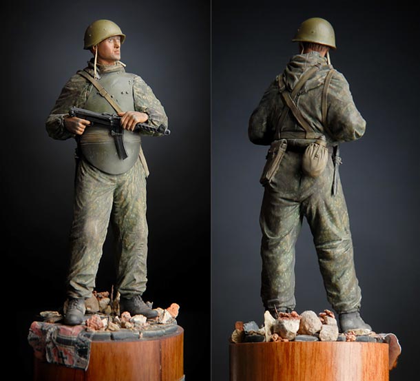 Soviet storm trooper, 1945 | Figures | Gallery on Diorama.ru