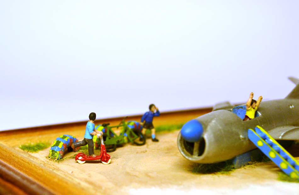 Photo 3 - Сhild's plane (KS-1 rocket on the playground) | Dioramas and ...