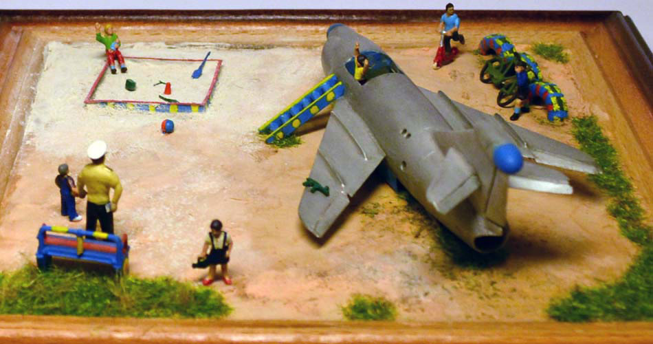 Photo 5 - Сhild's plane (KS-1 rocket on the playground) | Dioramas and ...