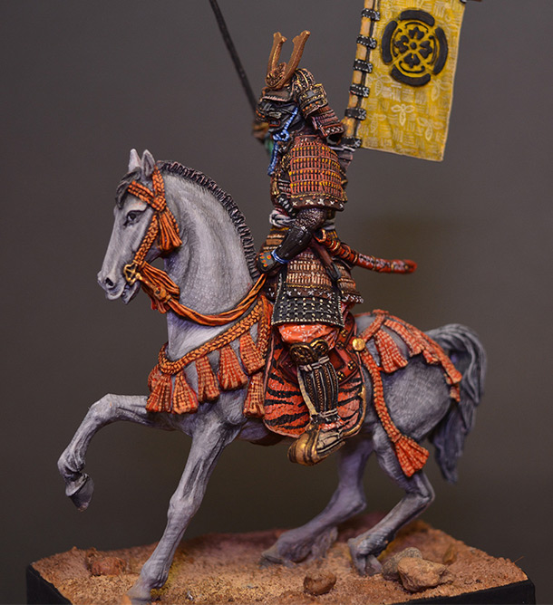 Mounted samurai, Oda clan, XVI-XVII cent. | Figures | Gallery on Diorama.ru