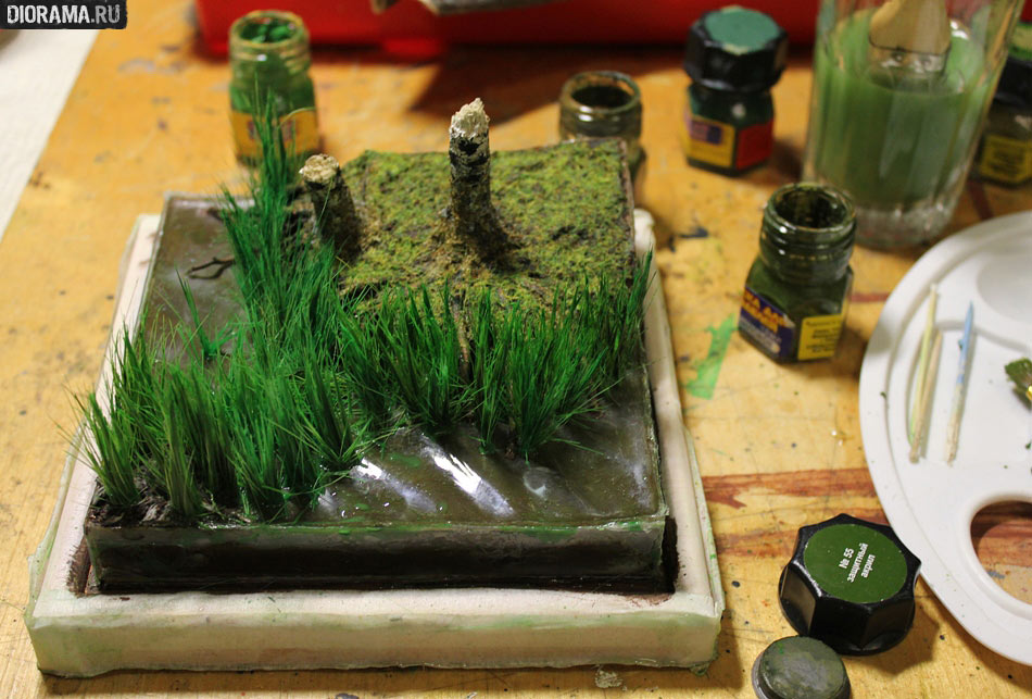 Photo 42 - Making a wetland | Techology Features | Workshop on Diorama.ru